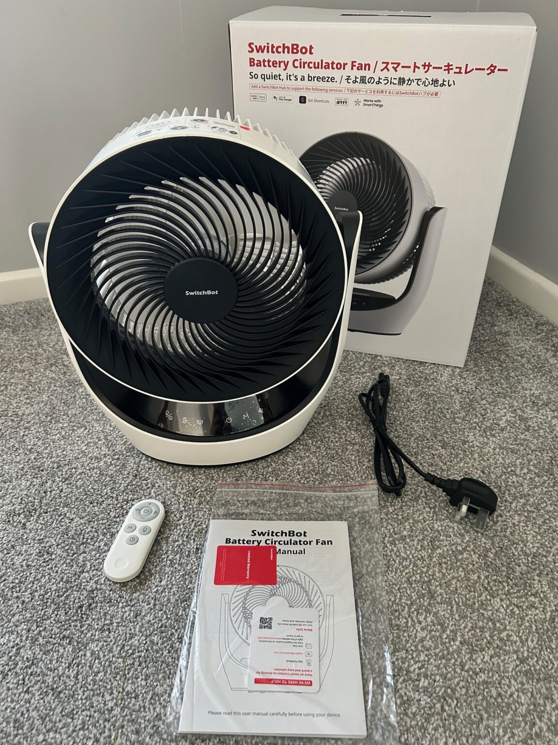 SwitchBot Smart Circulation Rechargeable Fan Review - What Gadget